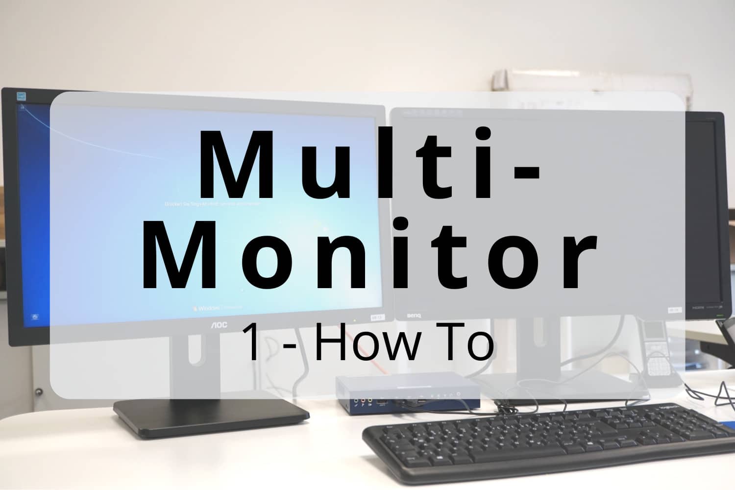Multi-monitor - duplicate screen & extended desktop