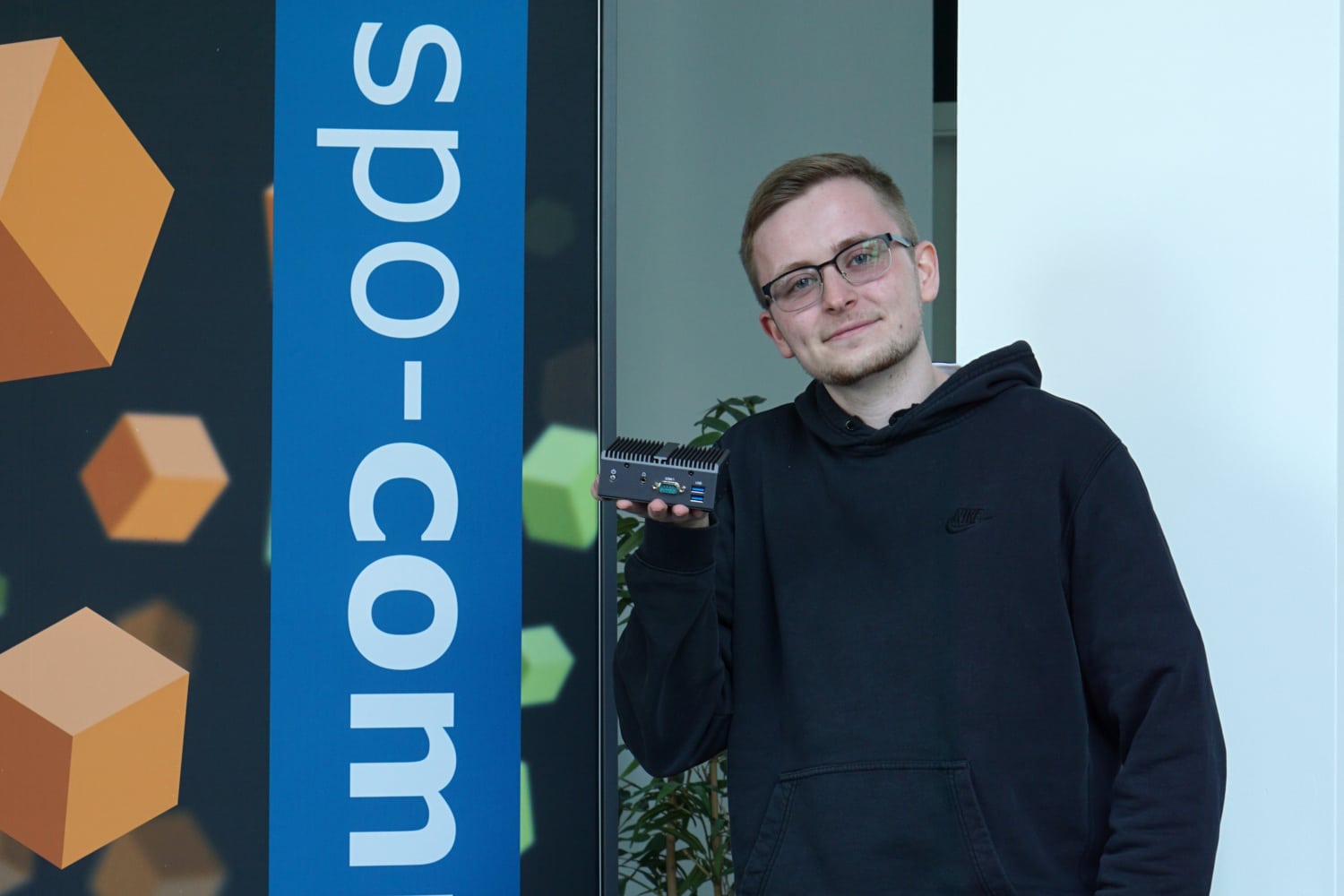 Welcome, Maxim! Our 2021 apprentice IT systems electronics technician