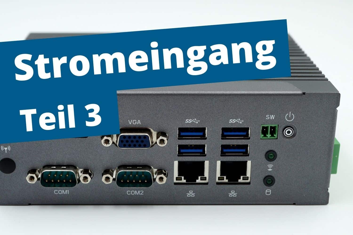 The power input for the Mini-PC - Part 3: The control cabinet